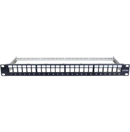 Patch Panel 24 Portas Descarregado CAT6 - solucaocabo