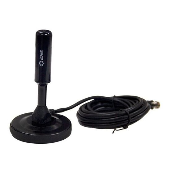 Antena Digital HDTV/UHF/VHF Interna e Externa 3,0 Metros Com Imã ...